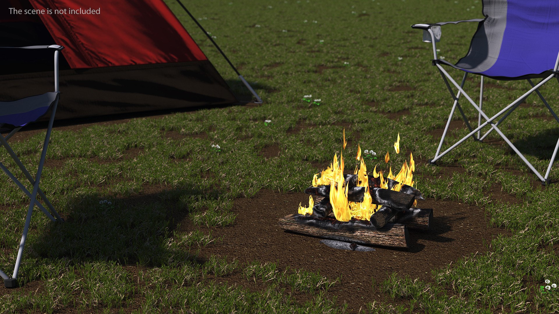 3D Wood Fire And Embers Model - TurboSquid 2262513