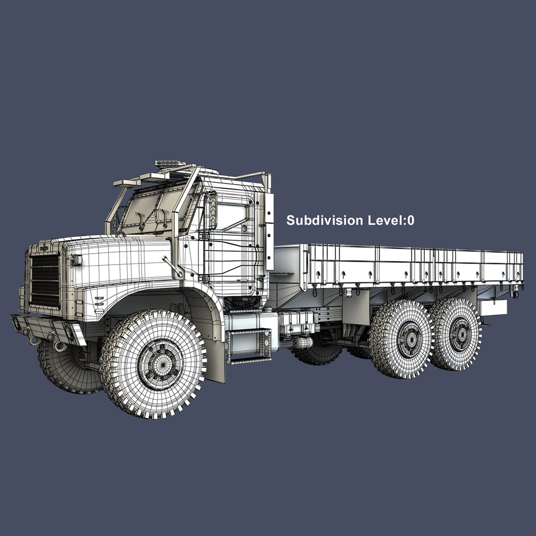 Oshkosh Mtvr Amk27 3d Model