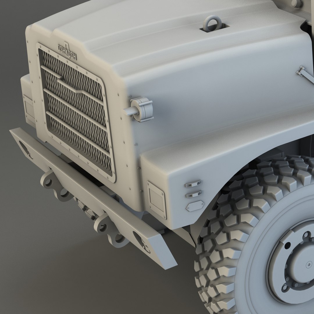 Oshkosh Mtvr Amk27 3d Model
