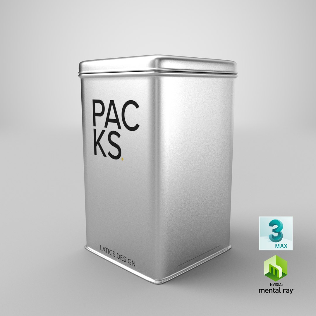 3D Tin Aluminium Model - TurboSquid 1427171