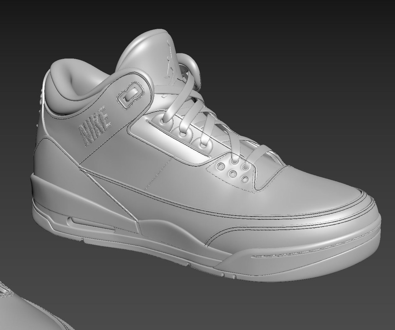 Nike Air Jordan 3 Sneaker 3D Model - TurboSquid 1729748