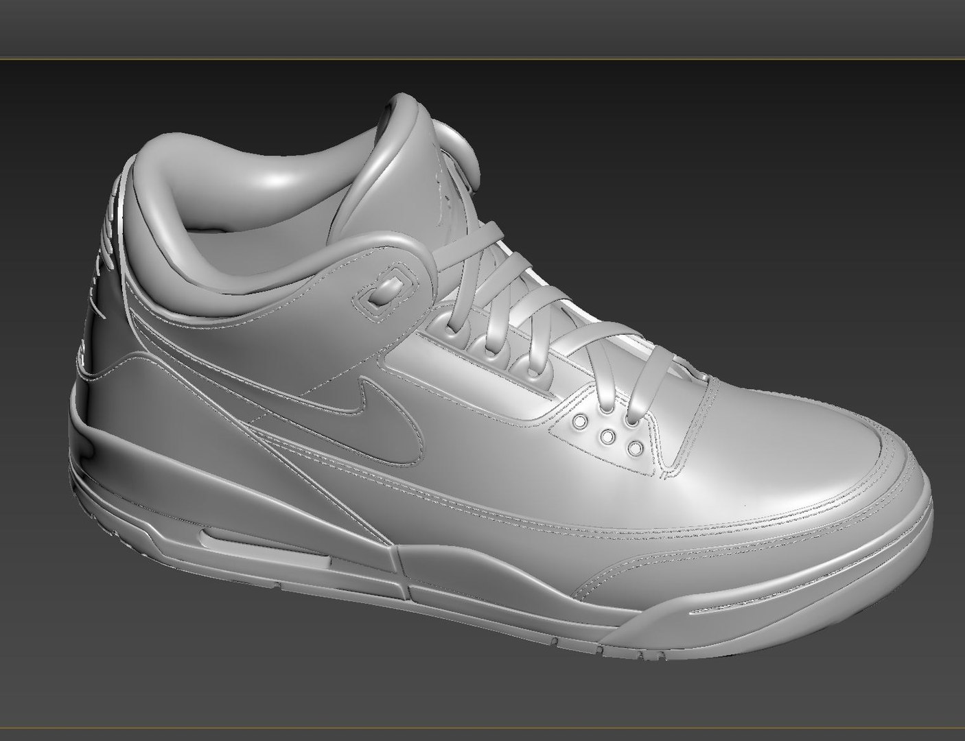 Nike Air Jordan 3 Sneaker 3D Model - TurboSquid 1729748