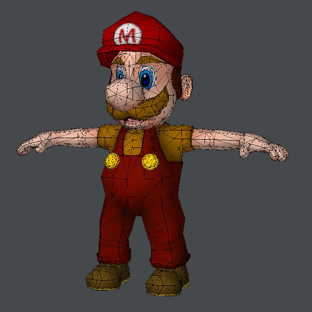 3d model super mario