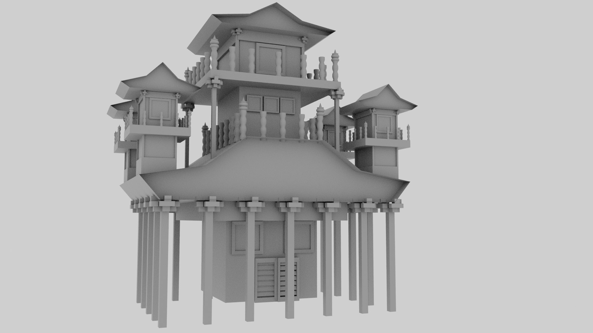 Chinese Temple Model - TurboSquid 2265238