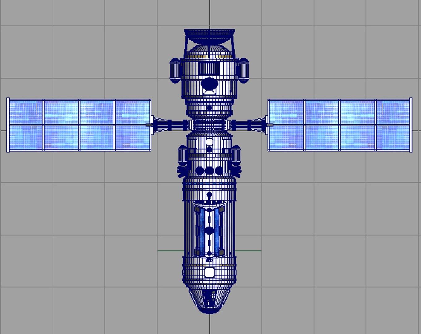 3d Model Satellite Solar Panels