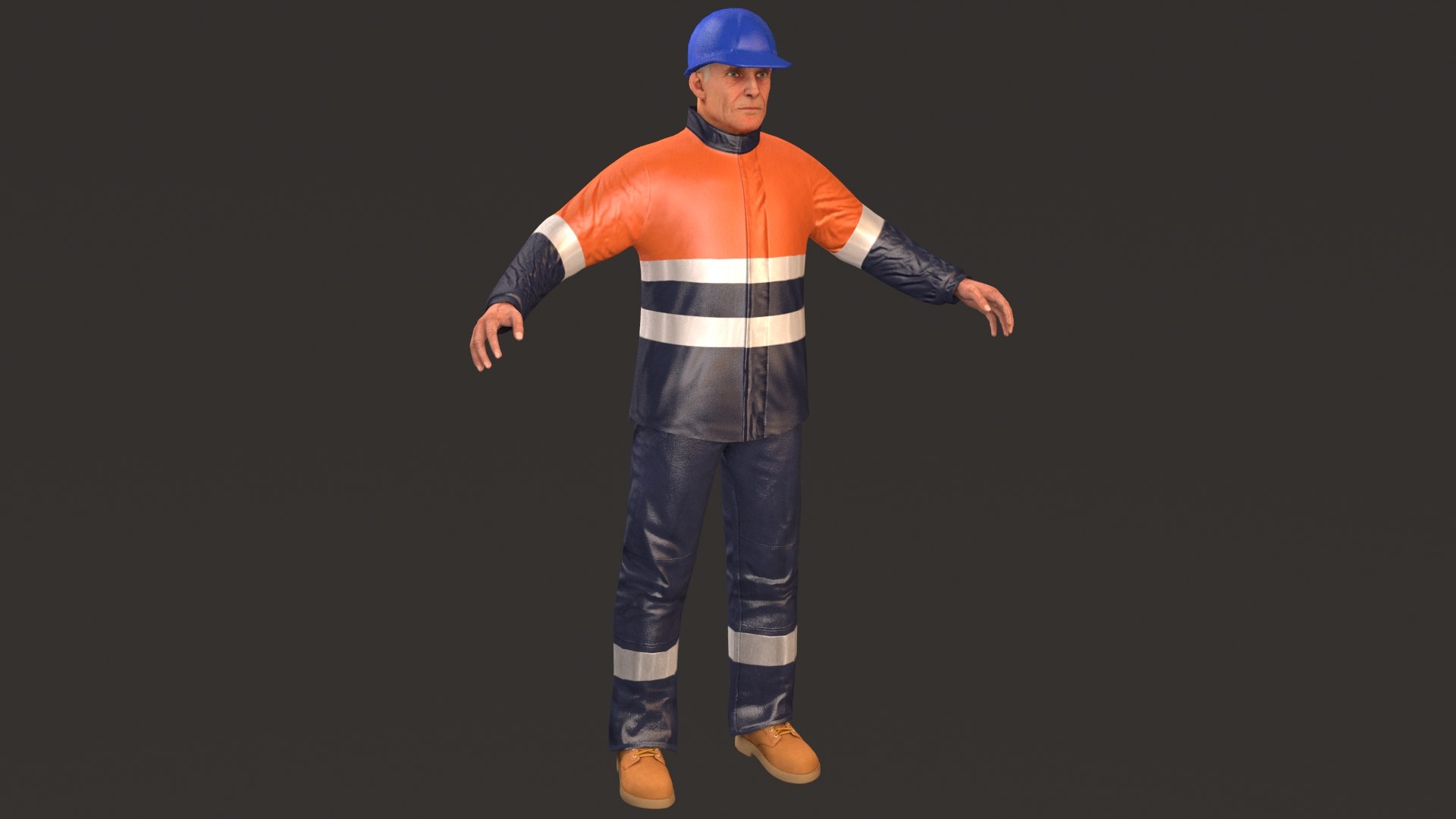 3D Rigged Safety Worker J - TurboSquid 1520640