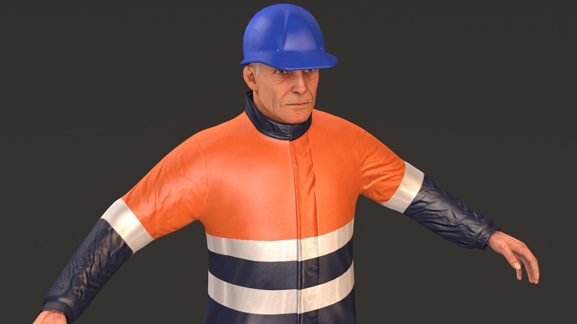 3D Rigged Safety Worker J - TurboSquid 1520640
