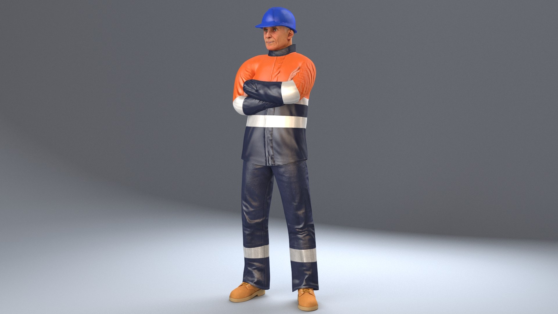 3D Rigged Safety Worker J - TurboSquid 1520640