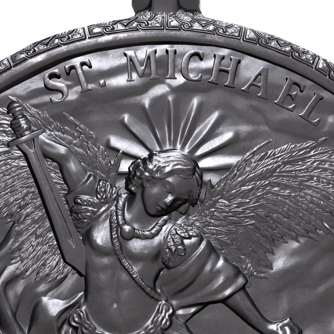 3D Medallion Saint Michael Model - TurboSquid 2327990