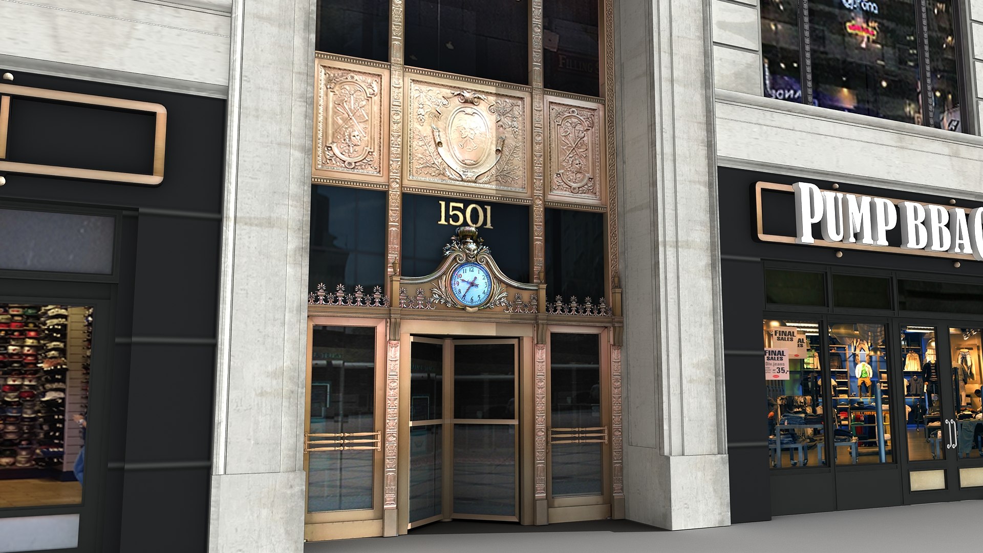 1501 Paramount Building Textured 3D Model - TurboSquid 2156596