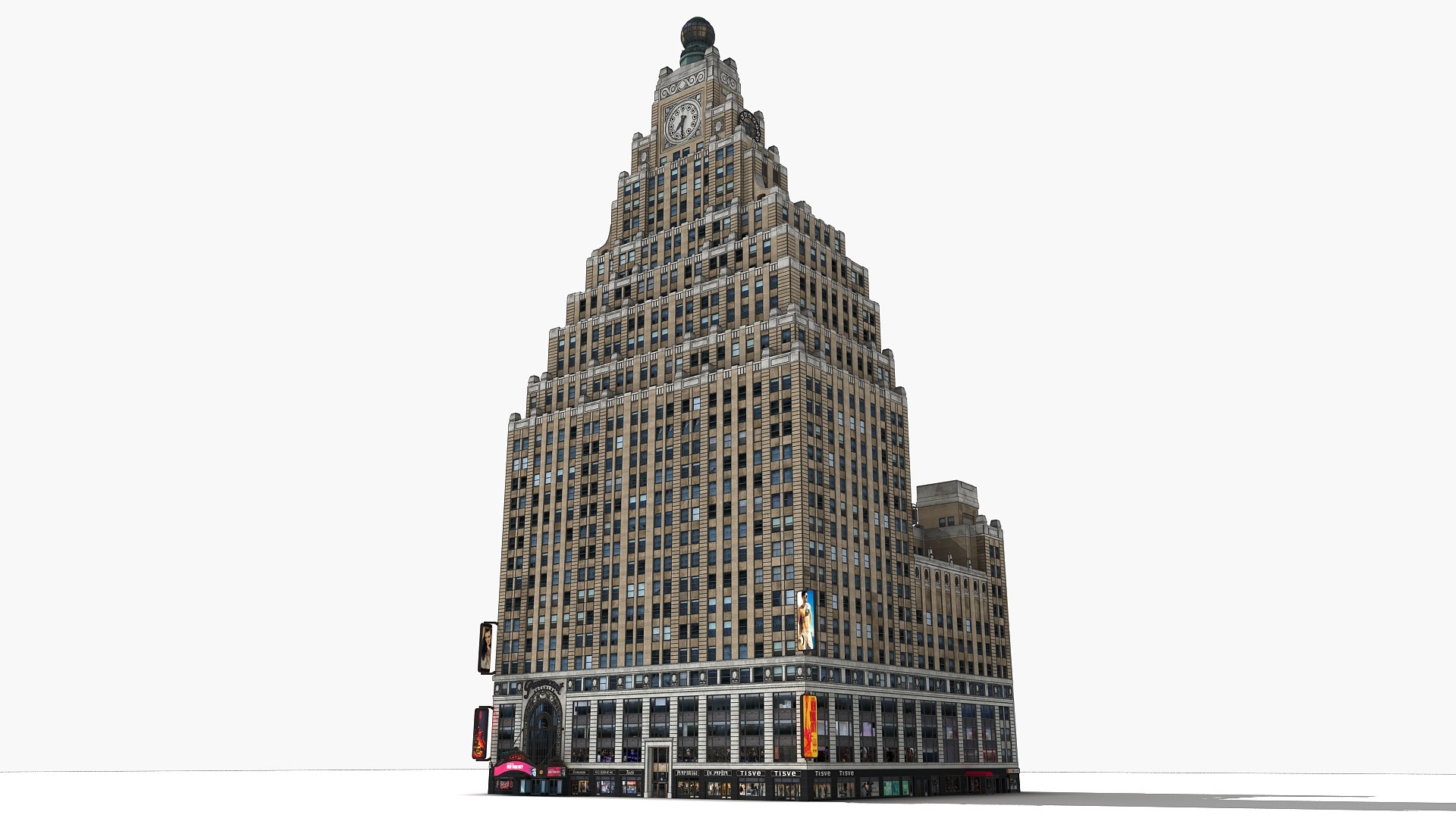 1501 Paramount Building Textured 3D Model - TurboSquid 2156596