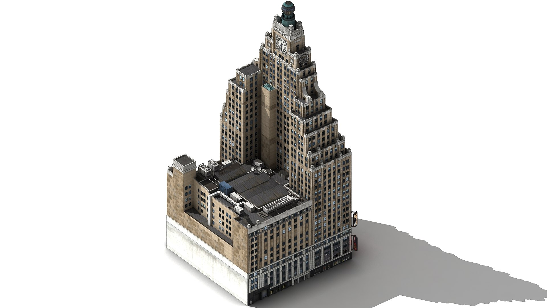 1501 Paramount Building Textured 3D Model - TurboSquid 2156596