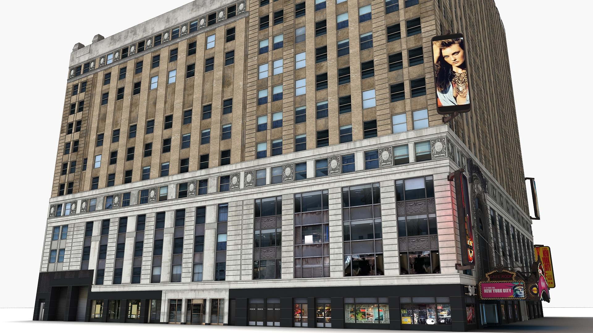 1501 Paramount Building Textured 3D Model - TurboSquid 2156596