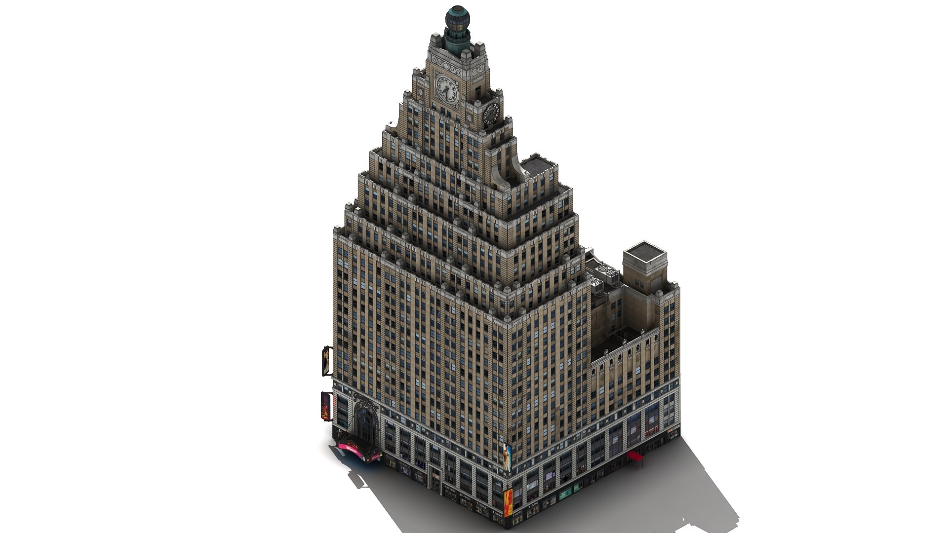 1501 Paramount Building Textured 3D Model - TurboSquid 2156596