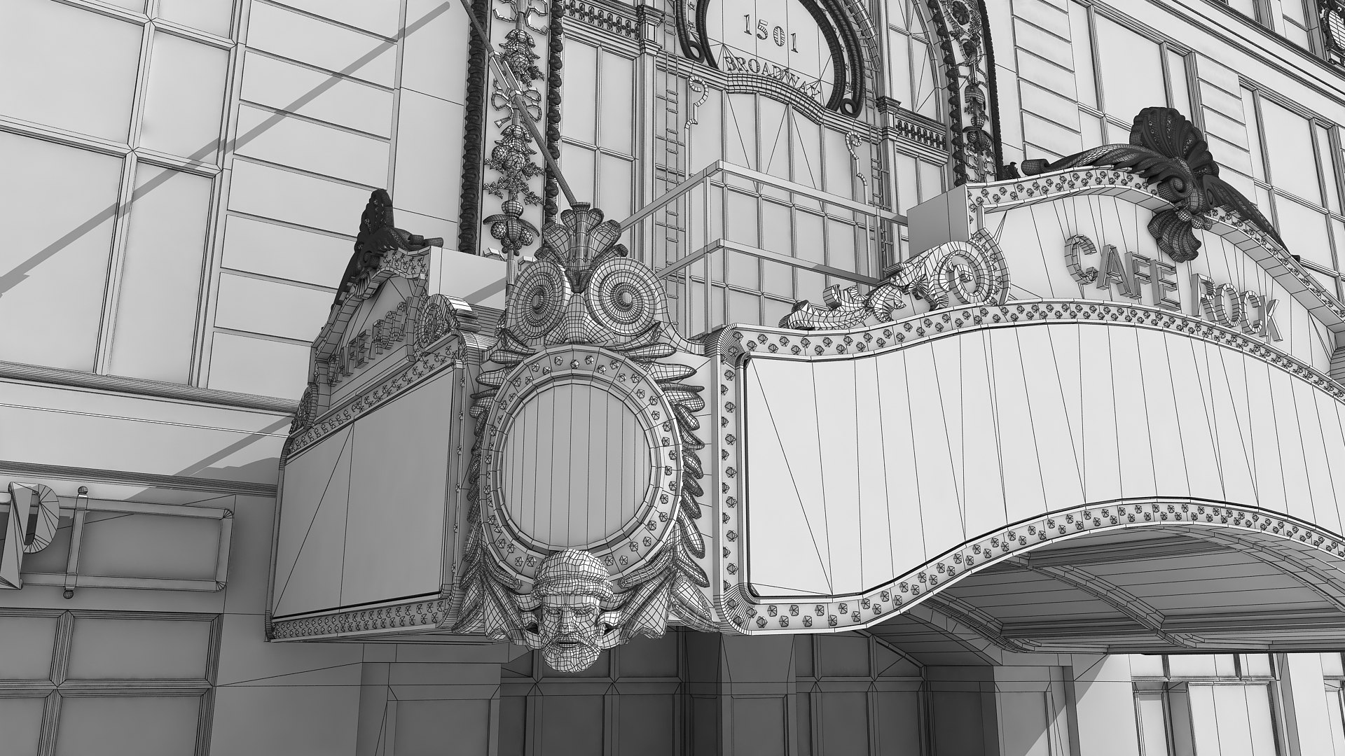 1501 Paramount Building Textured 3D Model - TurboSquid 2156596