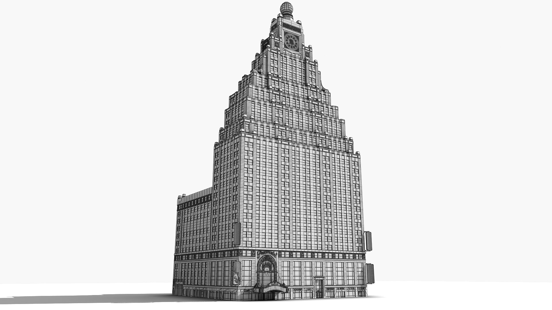 1501 Paramount Building Textured 3D Model - TurboSquid 2156596
