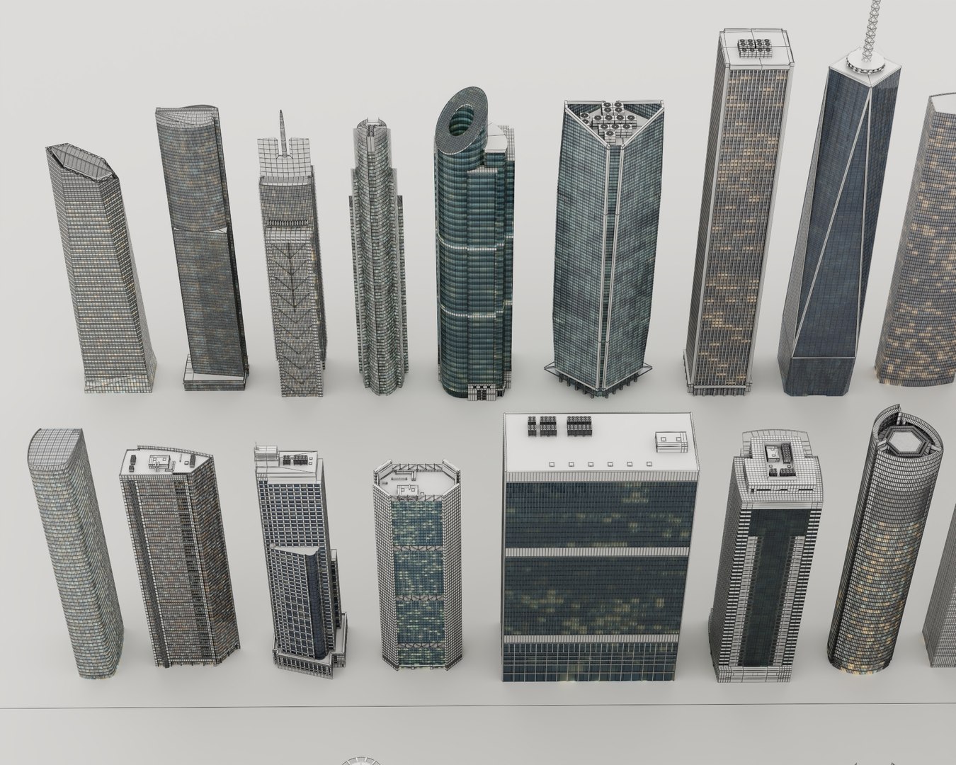 City Downtown Skyscraper 3D Model 3D Model - TurboSquid 2511869