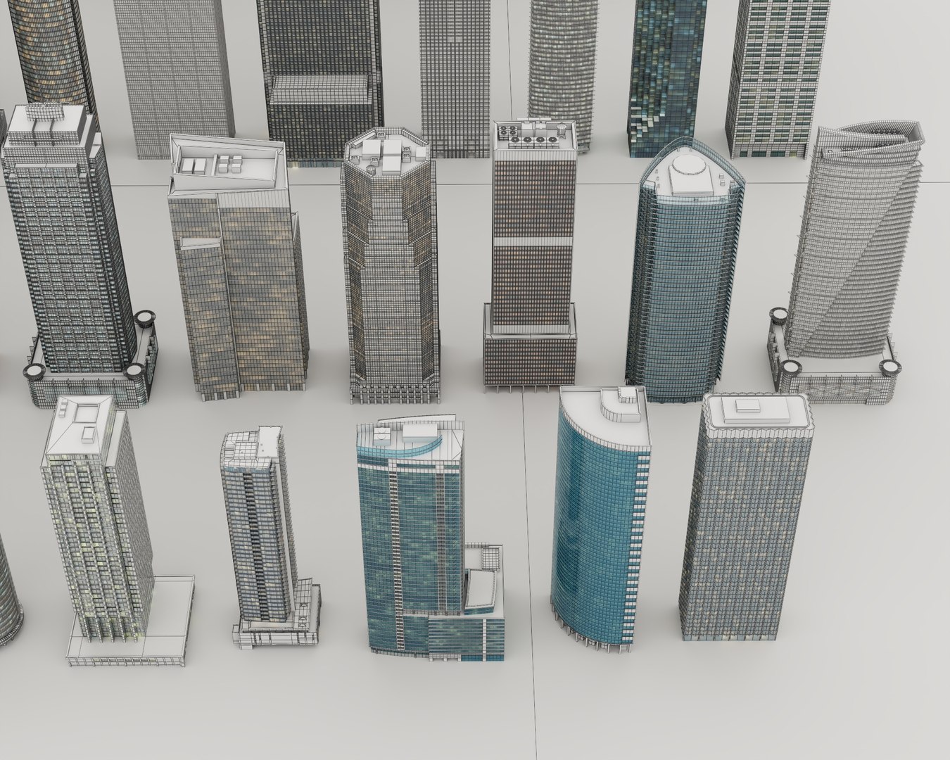 City Downtown Skyscraper 3D Model 3D Model - TurboSquid 2511869