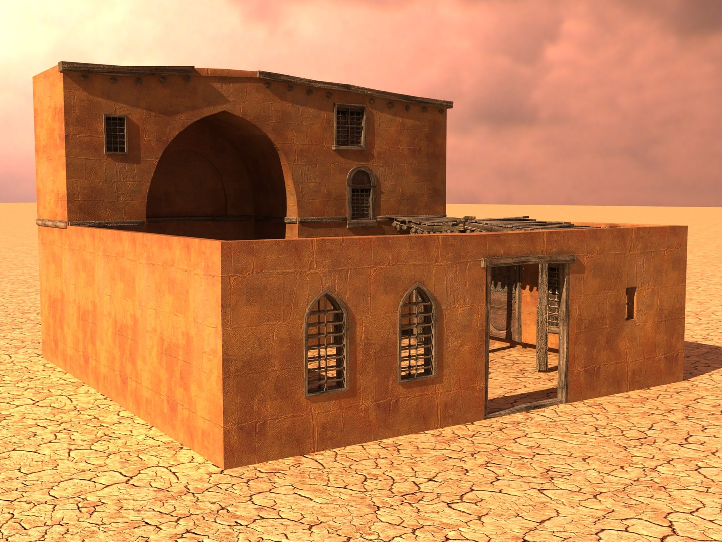 Arabian House 3D Model - TurboSquid 1452465