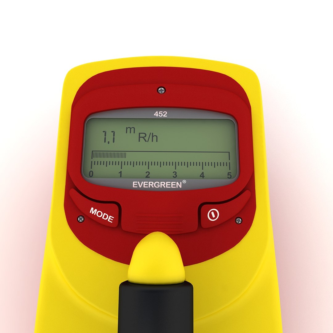 3d Radiation Survey Meter Model