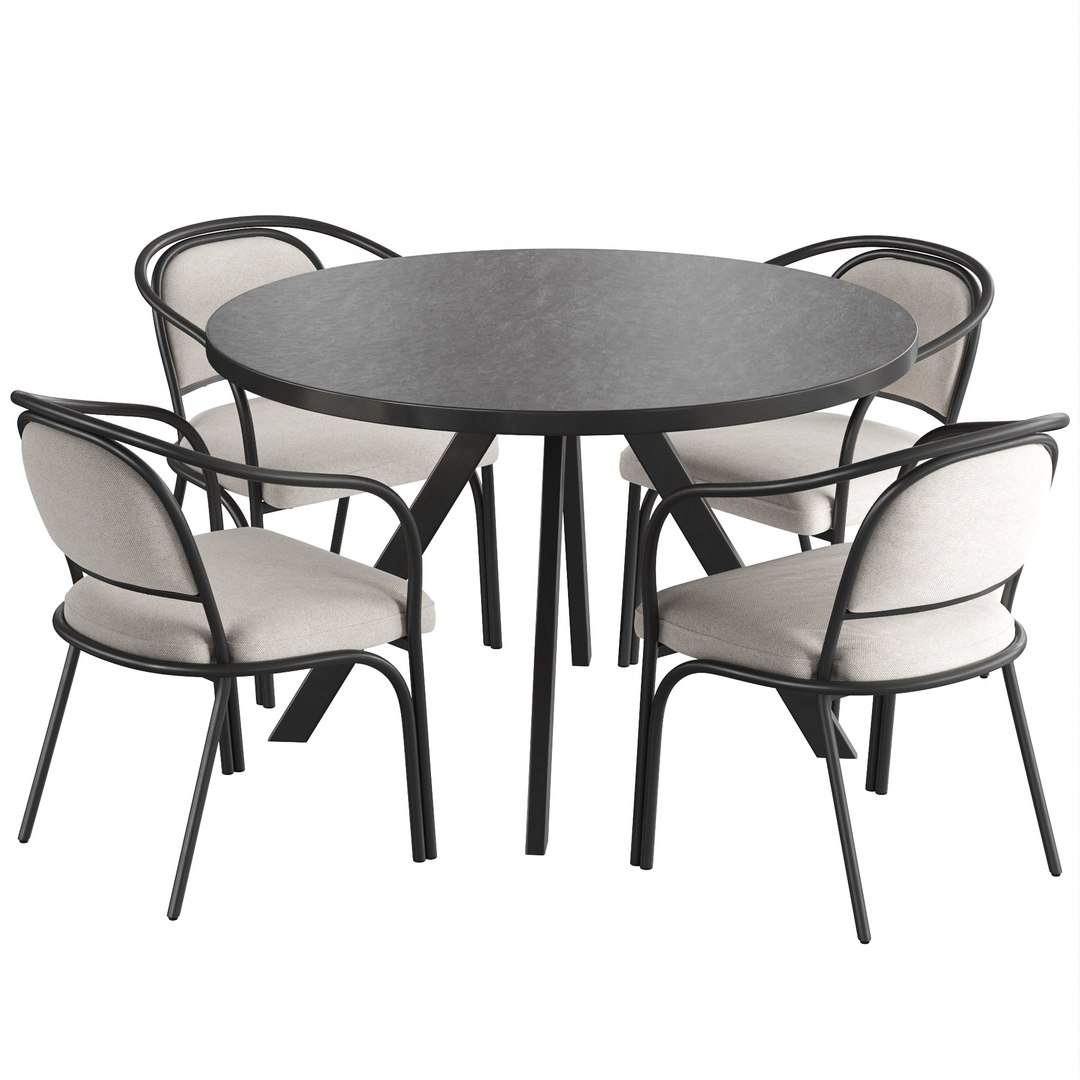 Fargo Lindsay Table And Chair 3D Model - TurboSquid 2233769