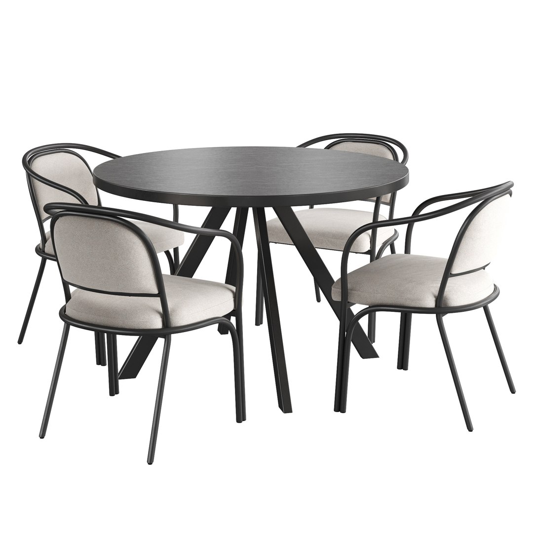 Fargo Lindsay Table And Chair 3D Model - TurboSquid 2233769