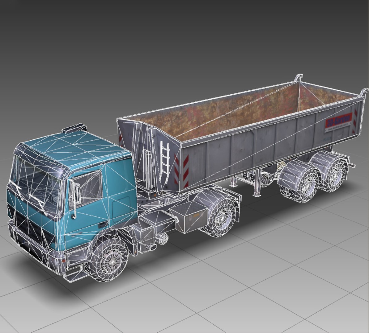Tipping Truck 3d Model