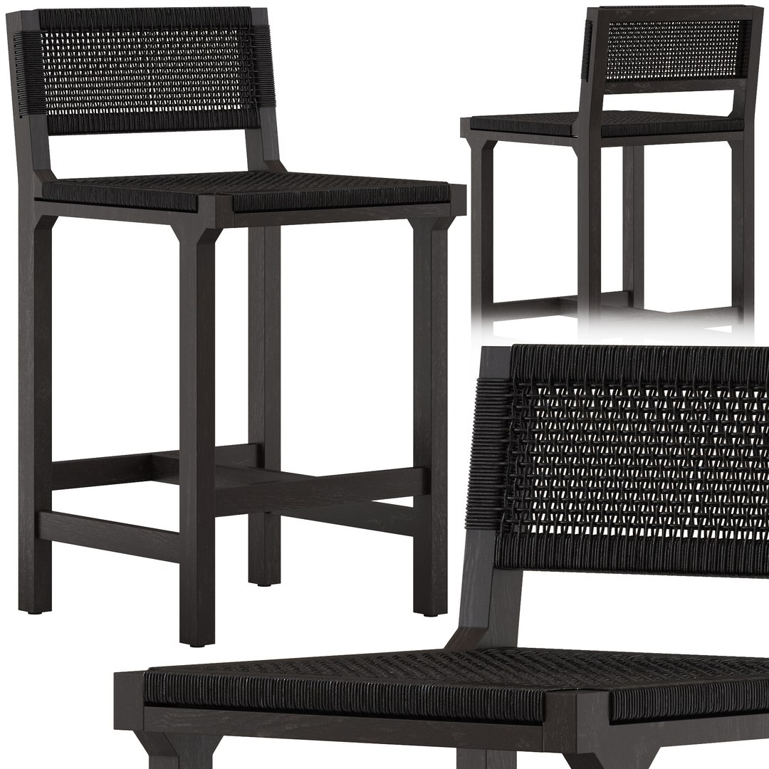 CB2 Wrapped Counter Stool Model - TurboSquid 2163813