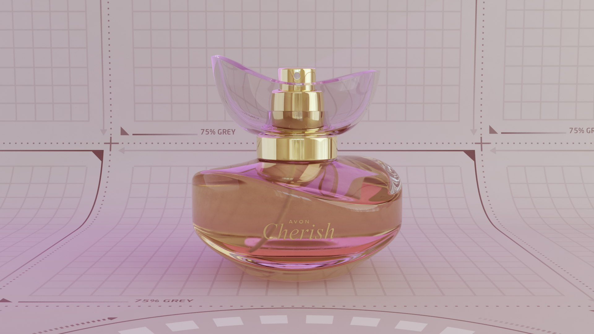 3D Model Avon Cherish Perfume - TurboSquid 2370436