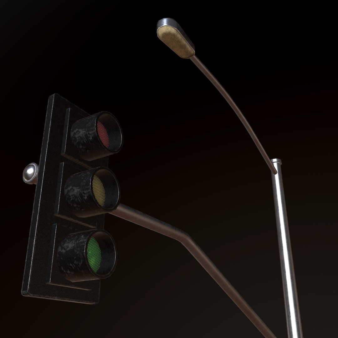 Pbr Ready Traffic Light 3D Model - TurboSquid 1243663