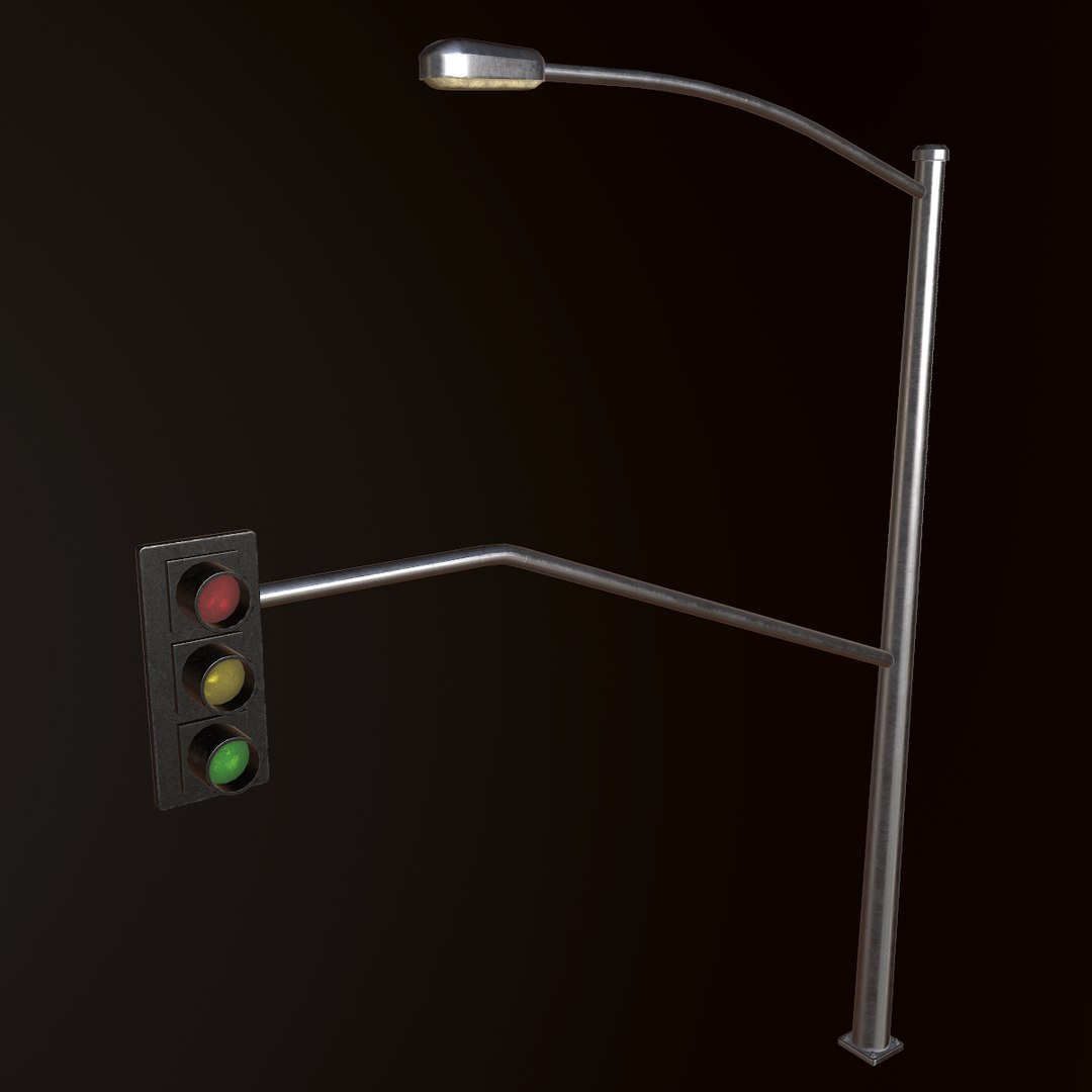 Pbr Ready Traffic Light 3D Model - TurboSquid 1243663