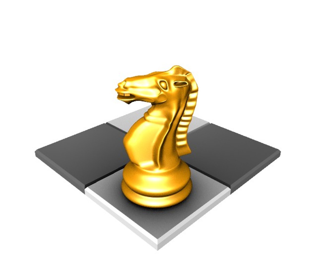 chess knight 3d model