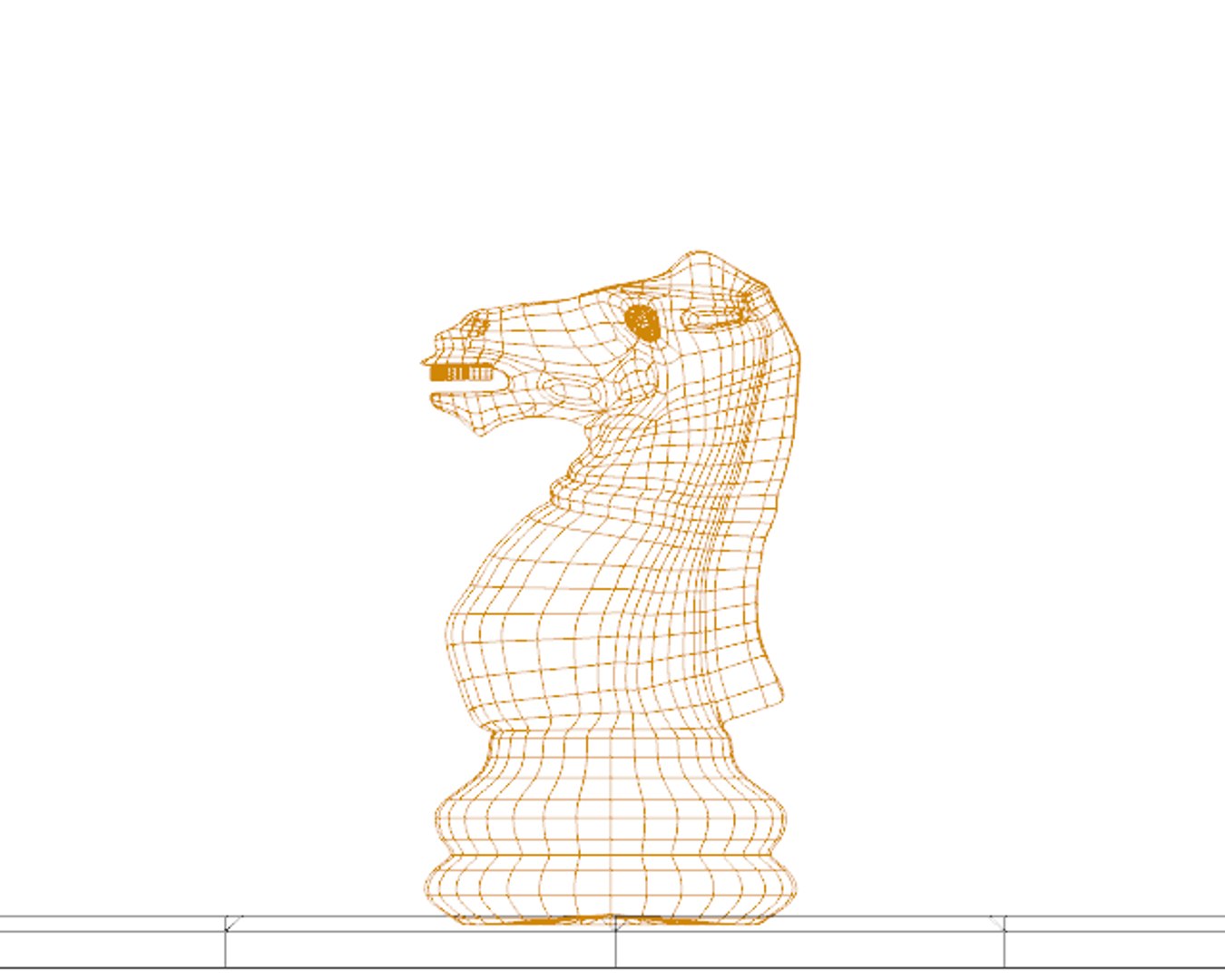 chess knight 3d model