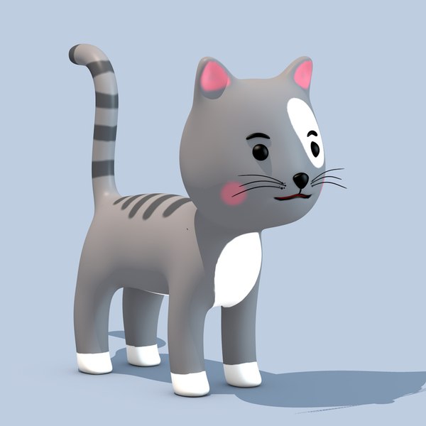 Cartoon Cat glTF Models for Download | TurboSquid