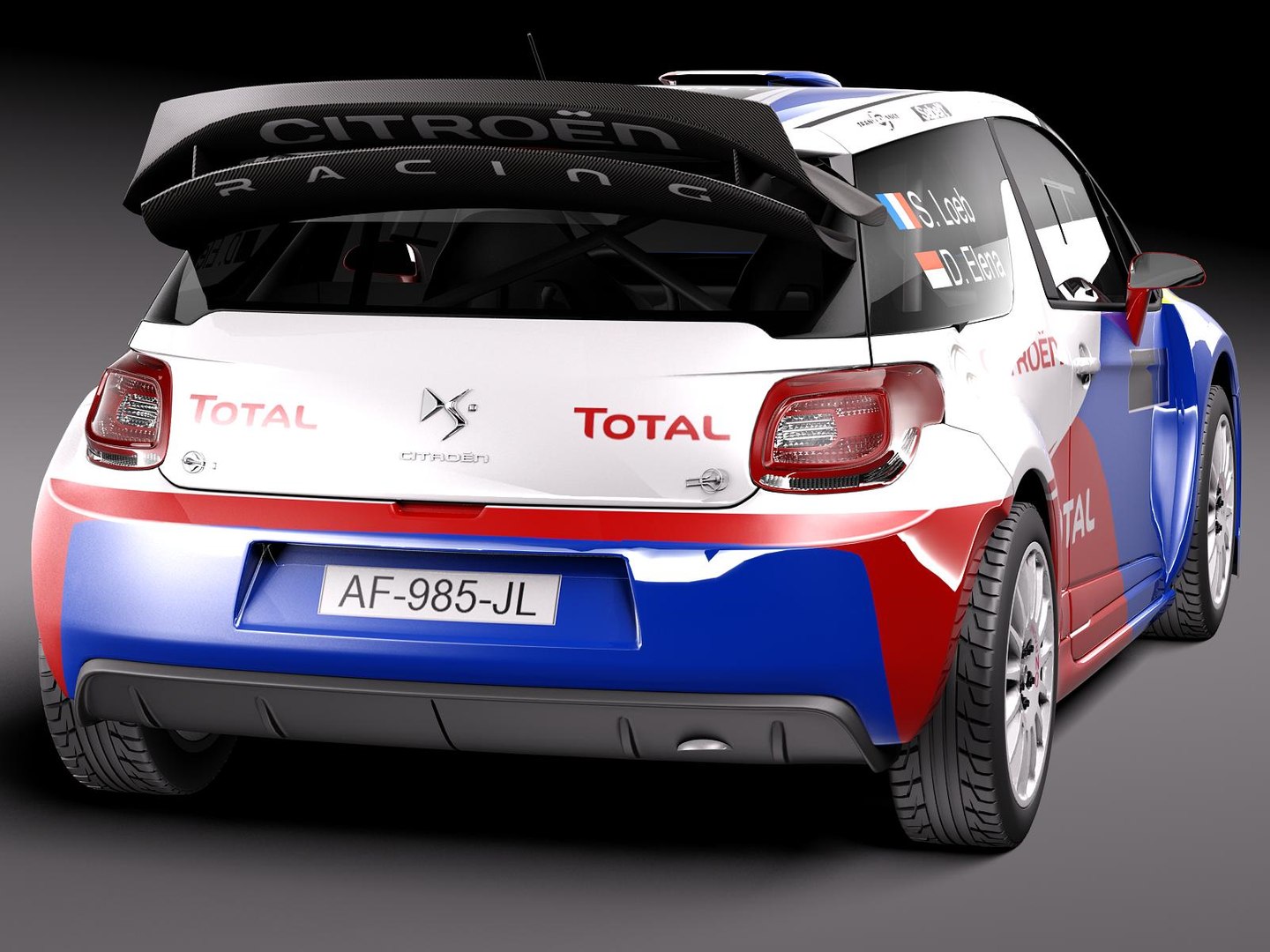 3ds Citroen Ds3 Rally Car