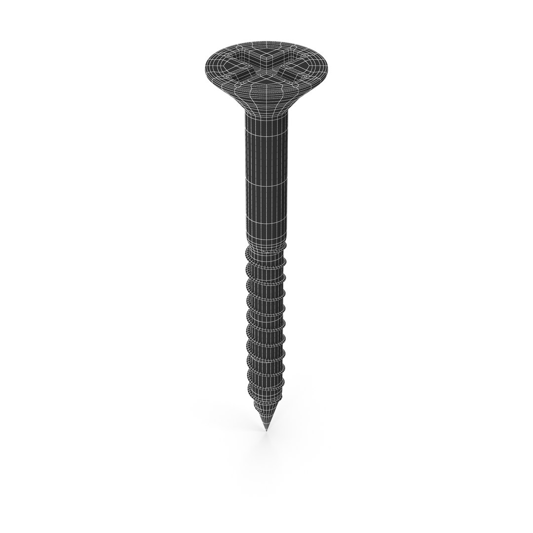 3d Gold Screw Turbosquid 1926382