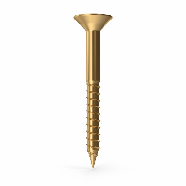 3D Gold Screw - TurboSquid 1926382