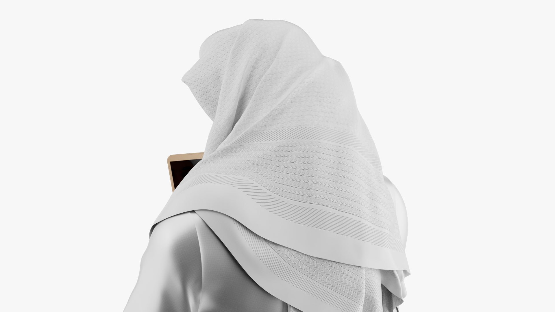 3D Arab Man With I-pad Model - TurboSquid 2163608