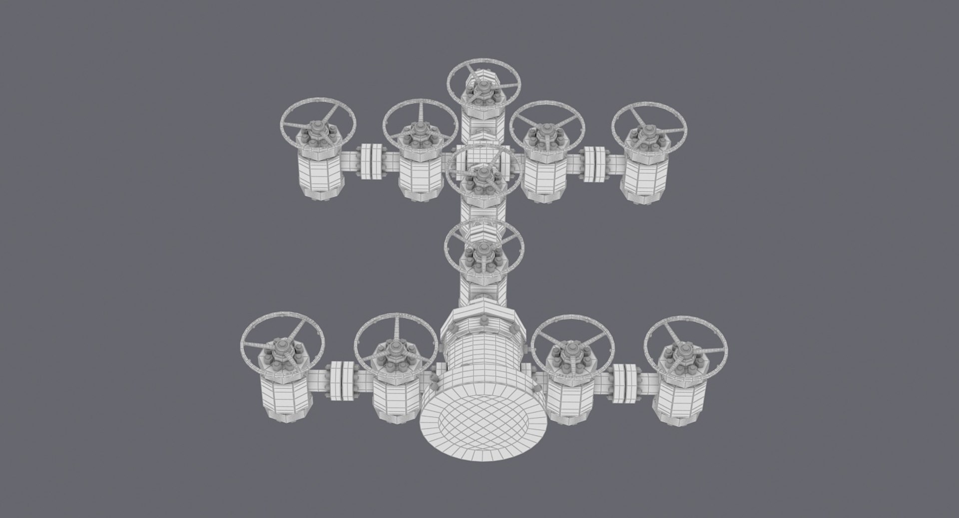 3d Model Wellhead Christmas Tree