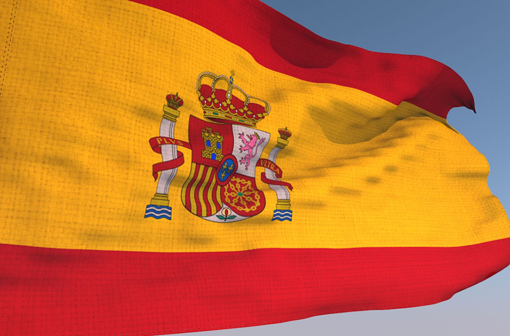 Spain waving flag animation 3D model - TurboSquid 1544444
