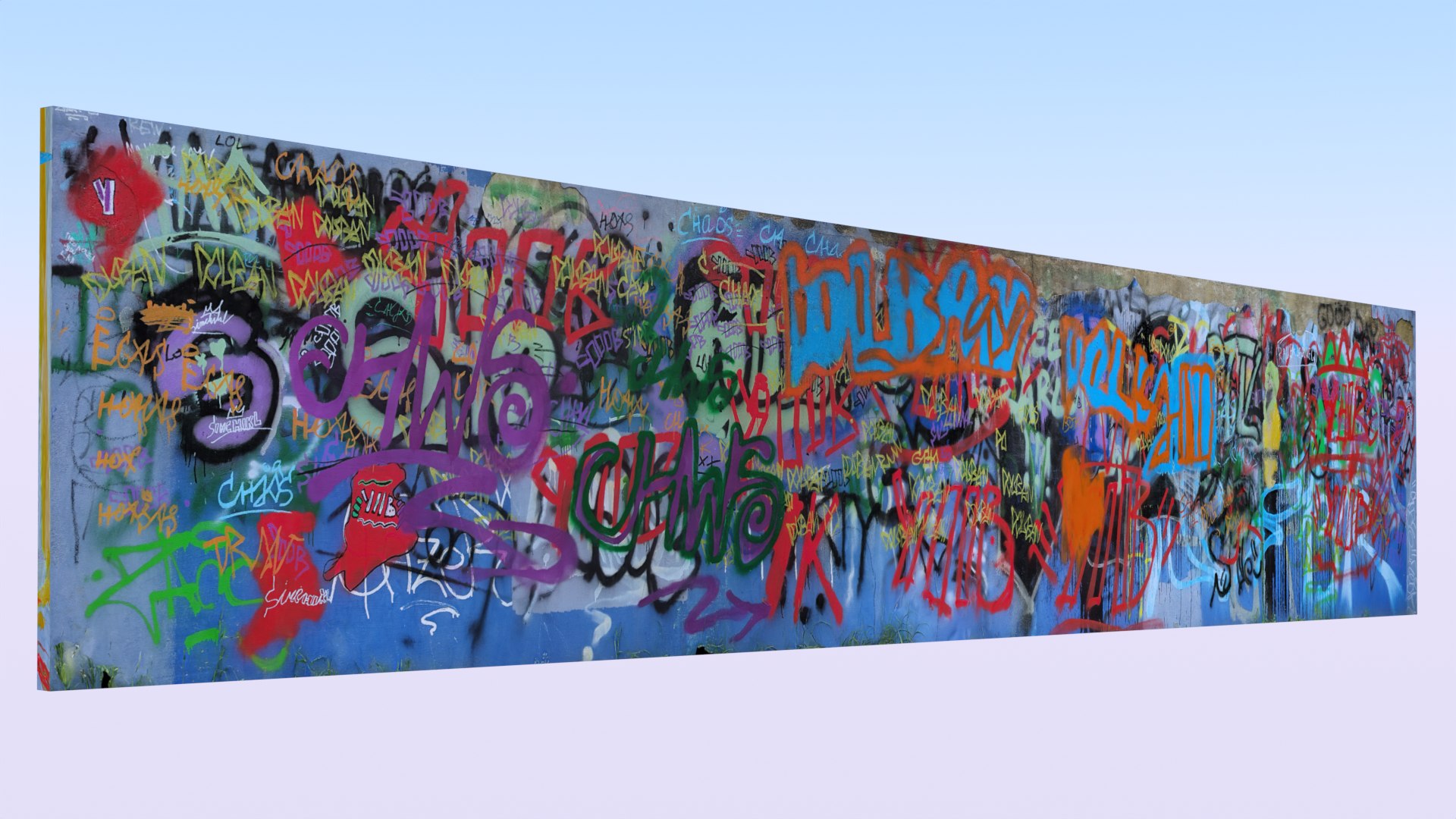 3D Graffiti Wall - TurboSquid 2226558
