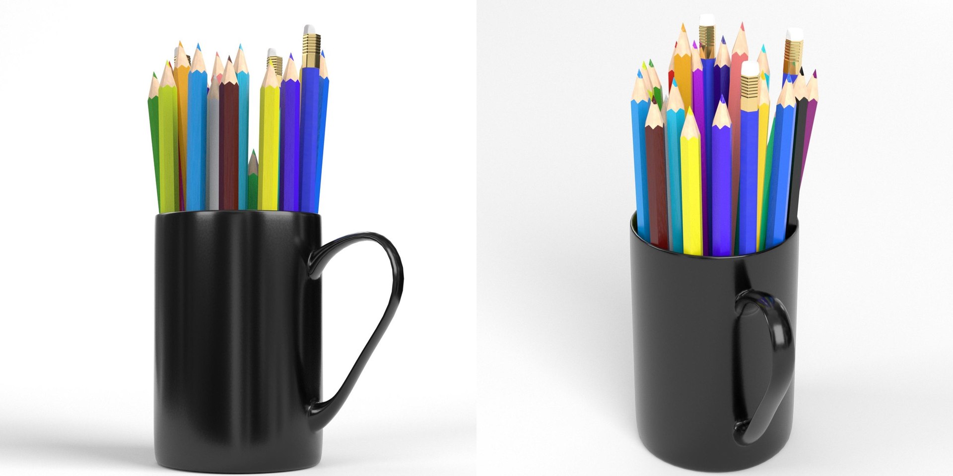 Pencils Mug 2 Model - TurboSquid 1909792