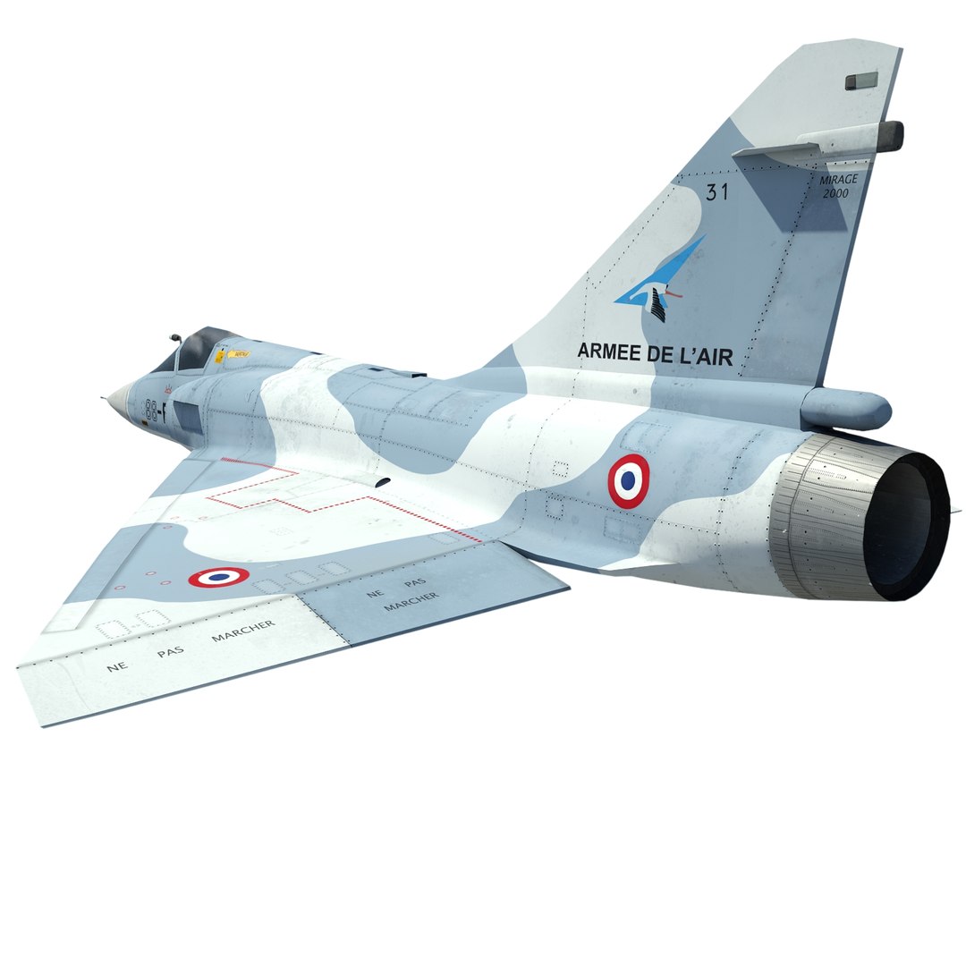 French Fighter Mirage 2000 3ds