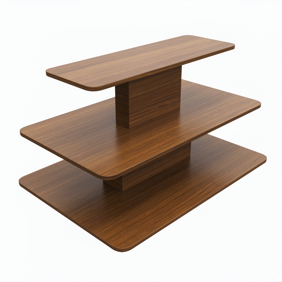 Free Rectangle Table Three Tier 3D Model - TurboSquid 2224788