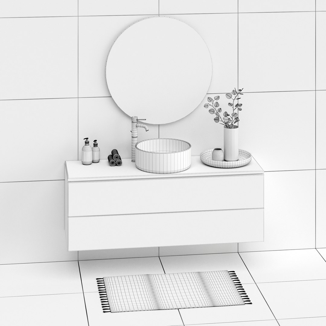 3D Set Bath Model - TurboSquid 1514347