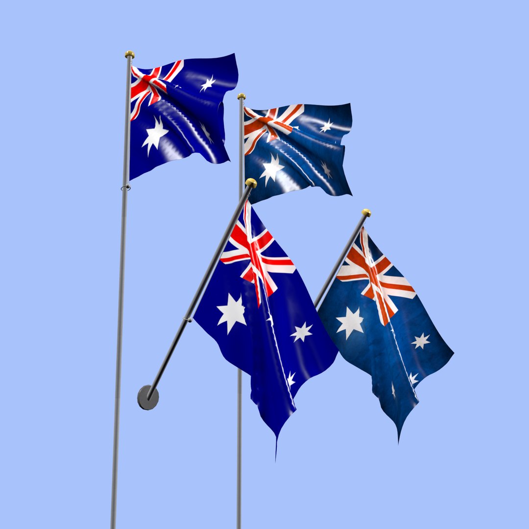 3D Australia Flag - TurboSquid 1166345