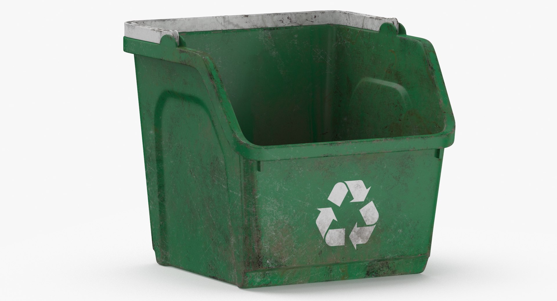 3D Recycling Bin Type 02 Empty Clean And Dirty - TurboSquid 2117758