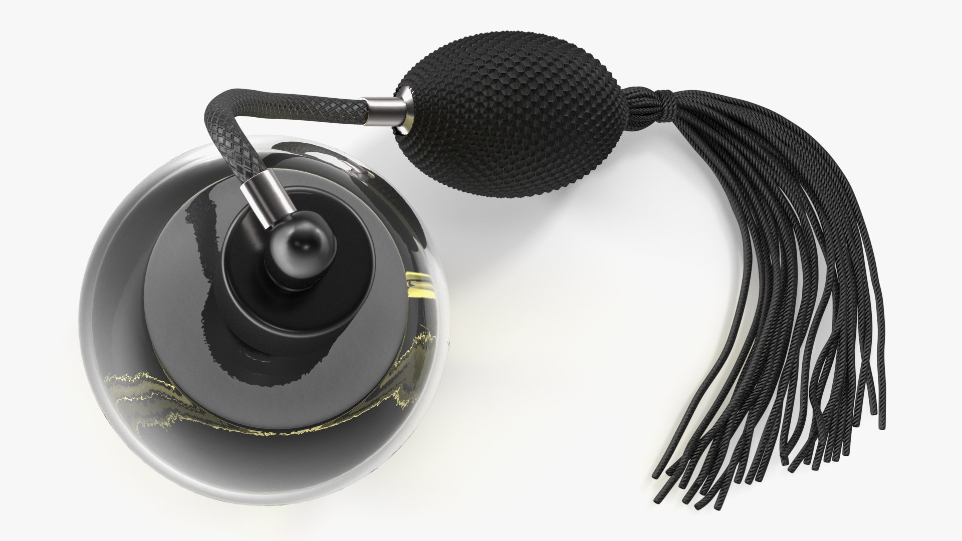 Black Hose Pump Perfume Bottle 3D - TurboSquid 2101303