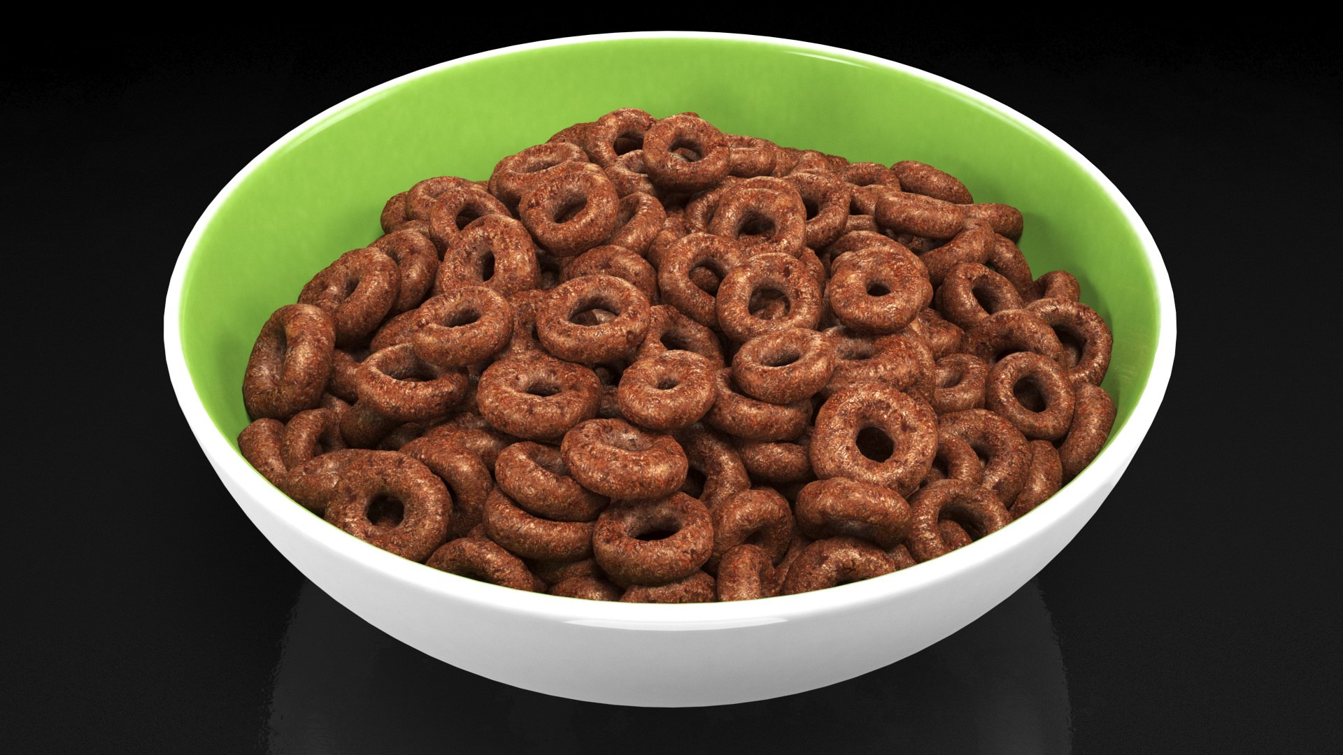 3D Chocolate Rings Breakfast - TurboSquid 1783941