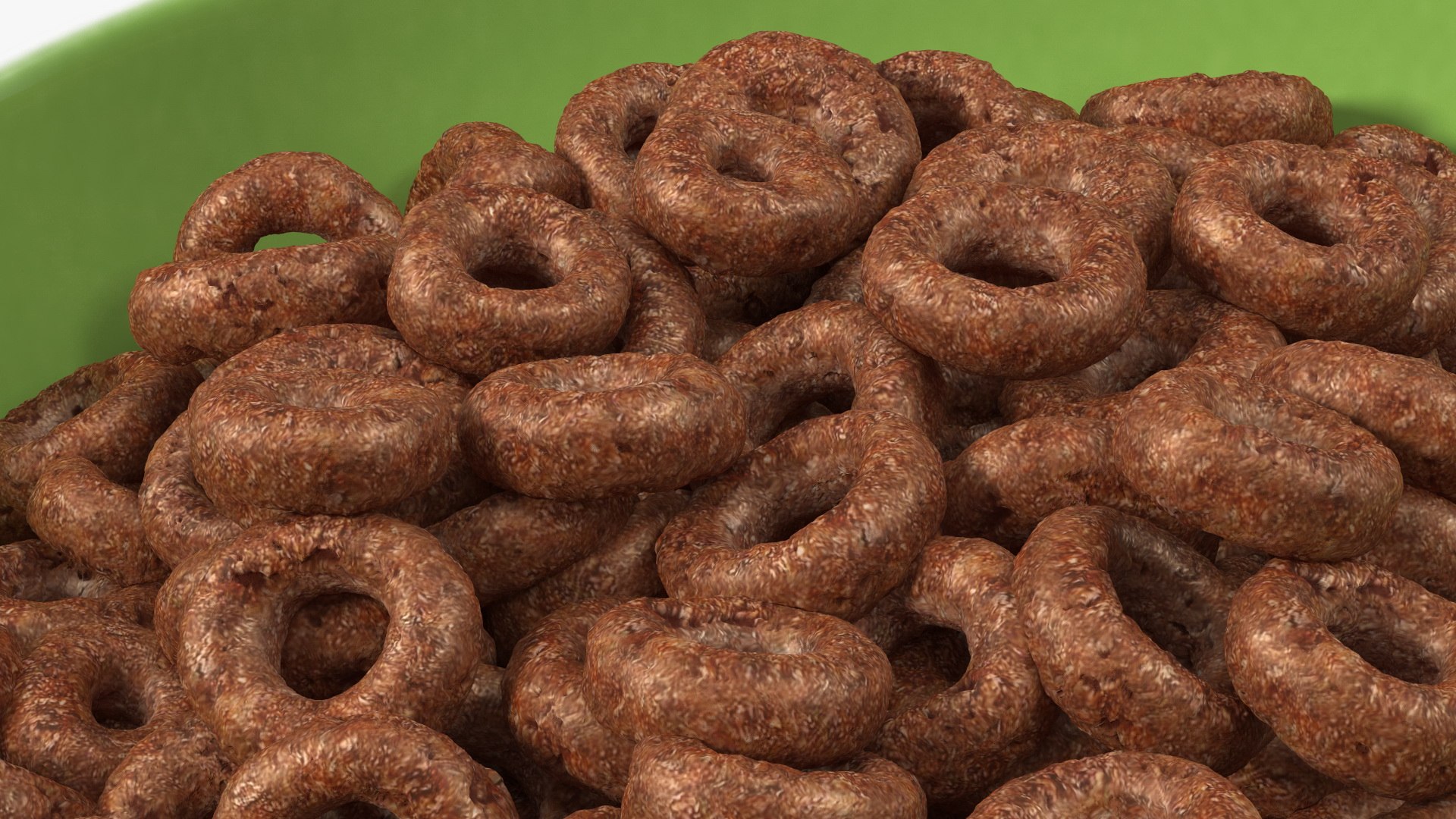 3D Chocolate Rings Breakfast - TurboSquid 1783941